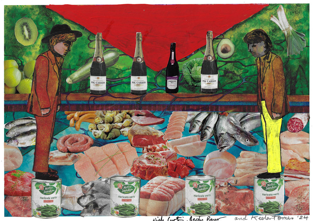 "Meat Pool" original collaborative artwork by Nick Curtis and Becky ...