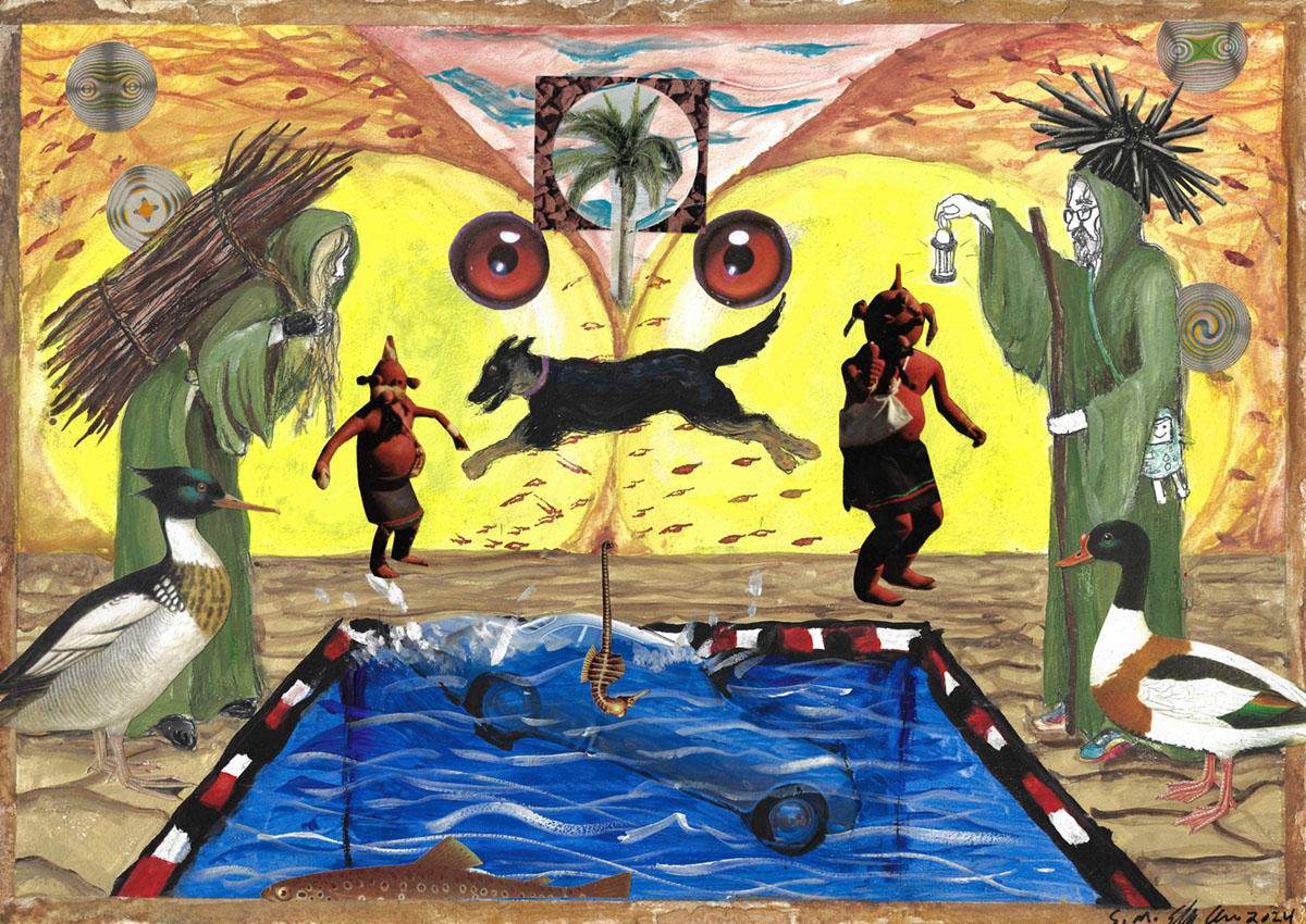 "A Spell with Two Hermits, a Dog and a Car" original collaborative ...