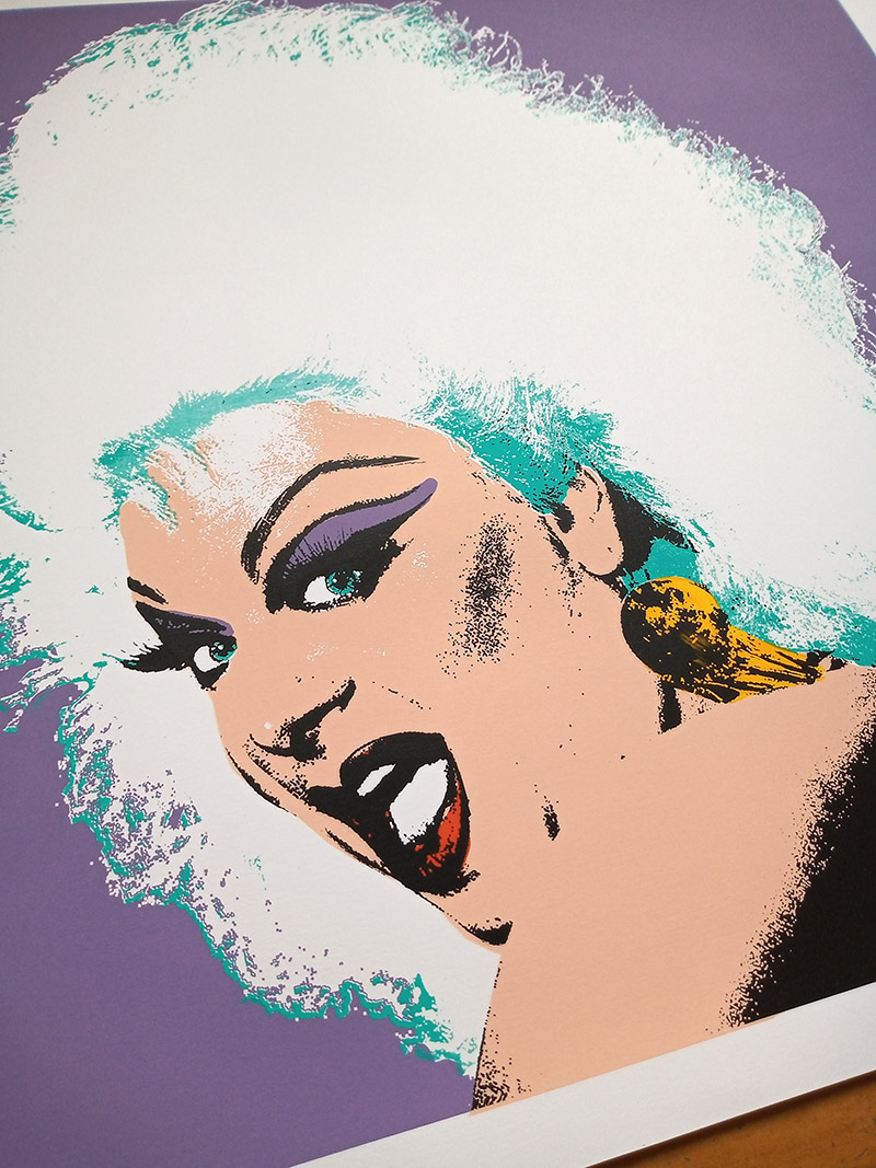 "Divine (lilac edition)" limited edition screenprint by Richard Pendry ...