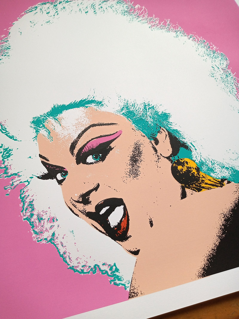 "Divine (pink edition)" limited edition screenprint by Richard Pendry ...