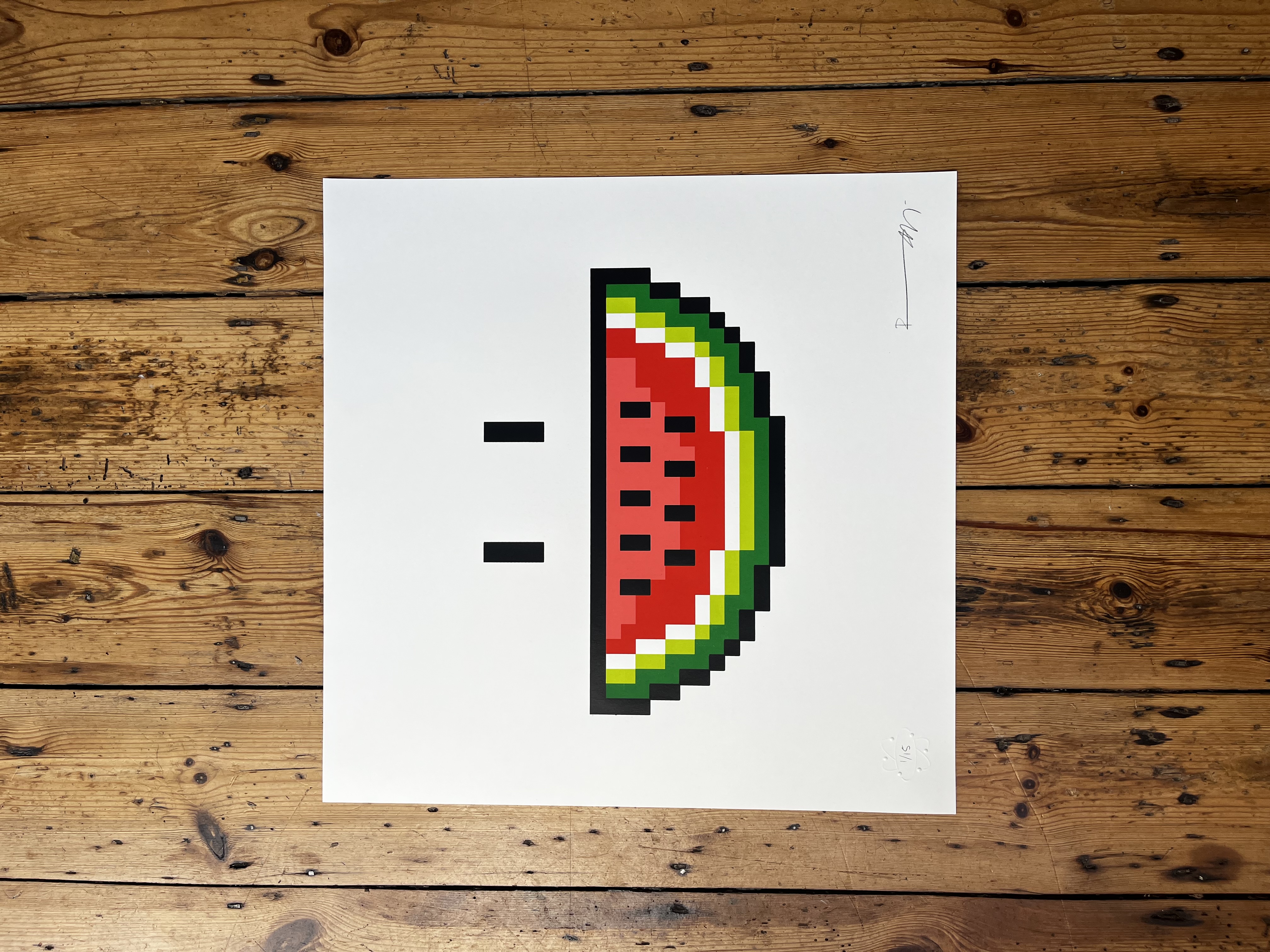 "Watermelon" screenprint by Richard Pendry - atomgallery.co.uk