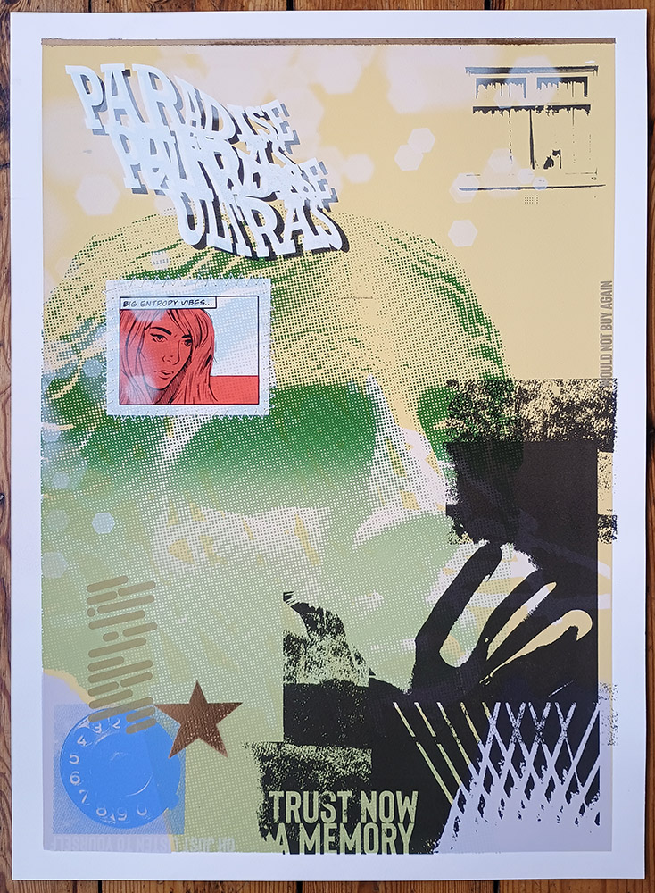 "Paradise Ultras" limited edition screenprint by Richard Pendry ...