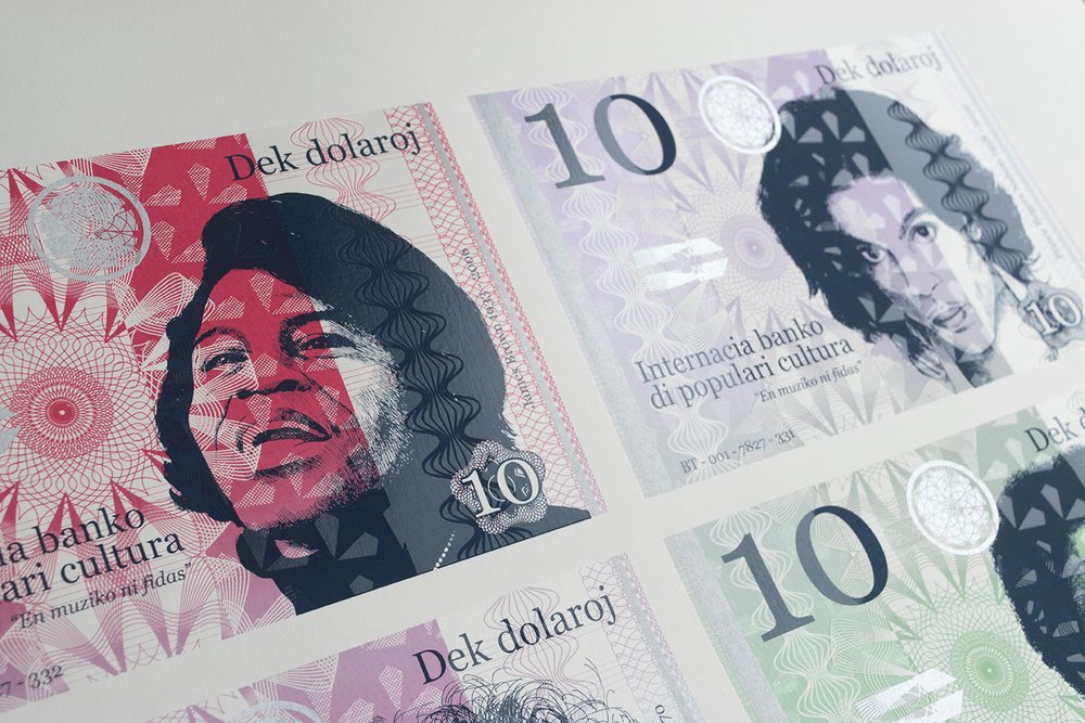 "4 Ten Dollar banknotes" ltd edition screenprint by Richard Pendry ...